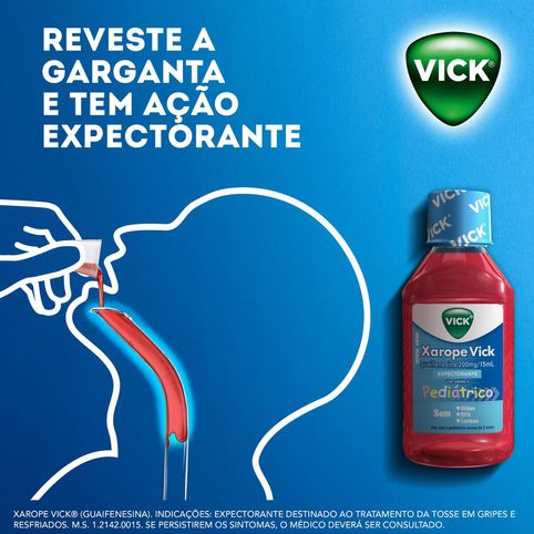 Vick Xarope Pediátrico 120ml - anossadrogaria