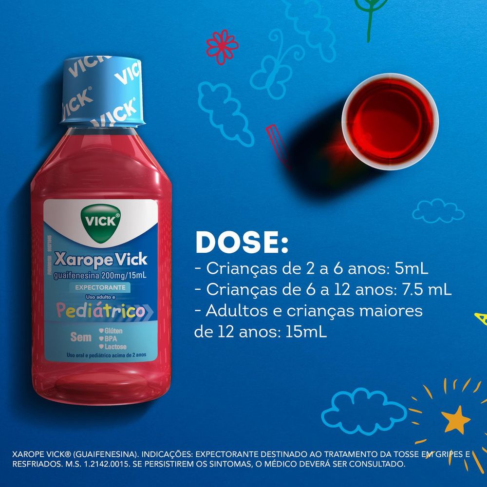 Vick Xarope Pediátrico 120ml - anossadrogaria