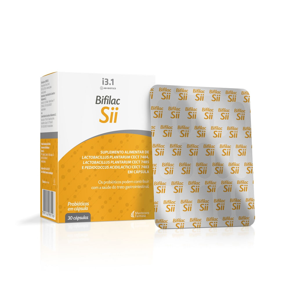 Suplemento Alimentar Bifilac SII com 30 Cápsulas - anossadrogaria
