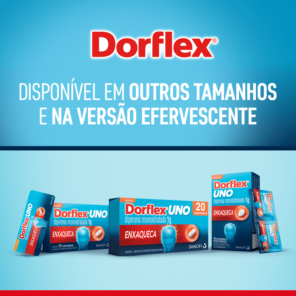 Dorflex Uno Enxaqueca 1g com 20 Comprimidos - anossadrogaria