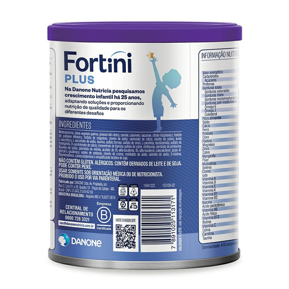 Suplemento Fortini Plus Sem Sabor 400g - anossadrogaria