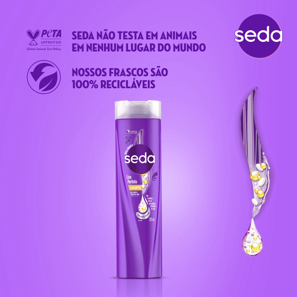 Shampoo Seda Liso Perfeito 325ml - anossadrogaria