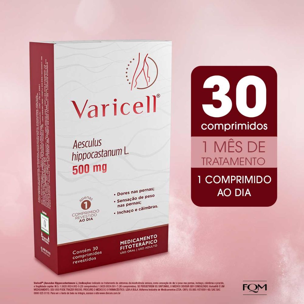 Varicell Phyto 500mg com 30 Cápsulas - anossadrogaria