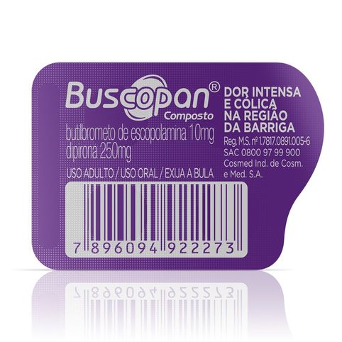Buscopan Composto com 4 Comprimidos - anossadrogaria