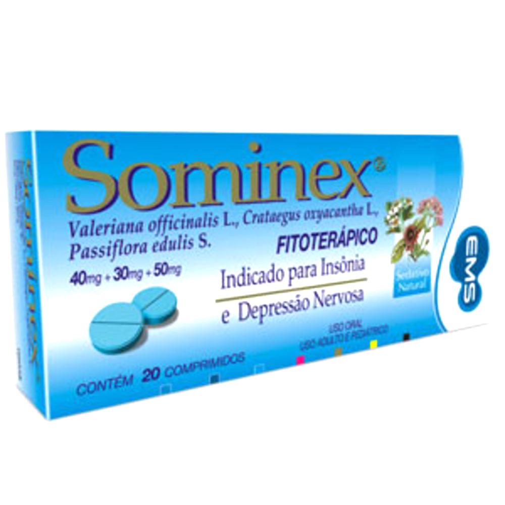 Sominex com 20 comprimidos - anossadrogaria