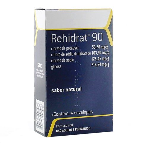 Rehidrat 90 pó com 4 envelopes - anossadrogaria