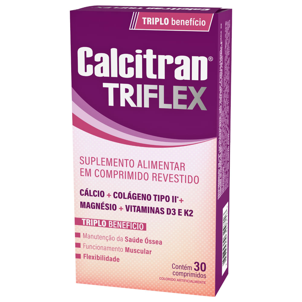 Calcitran Triflex com 30 Comprimidos - anossadrogaria