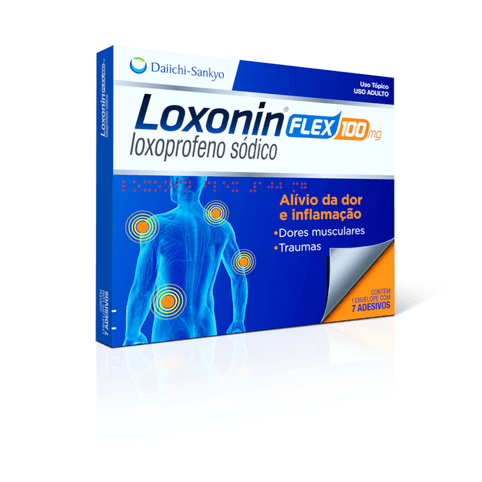 Loxonin Flex 100mg com 7 Adesivos - anossadrogaria
