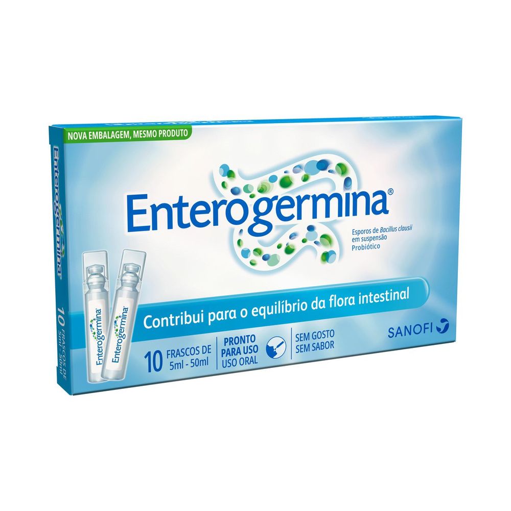 Enterogermina com 10 Flaconetes 5ml - anossadrogaria