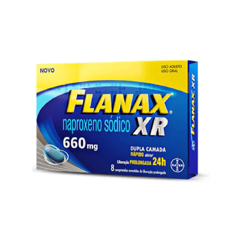 Flanax XR 660mg com 8 Comprimidos - anossadrogaria