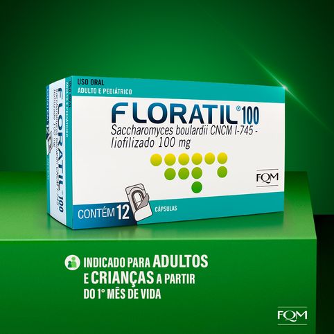 Floratil 100mg com 12 Cápsulas - anossadrogaria
