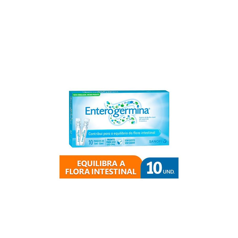 Enterogermina com 10 Flaconetes 5ml - anossadrogaria