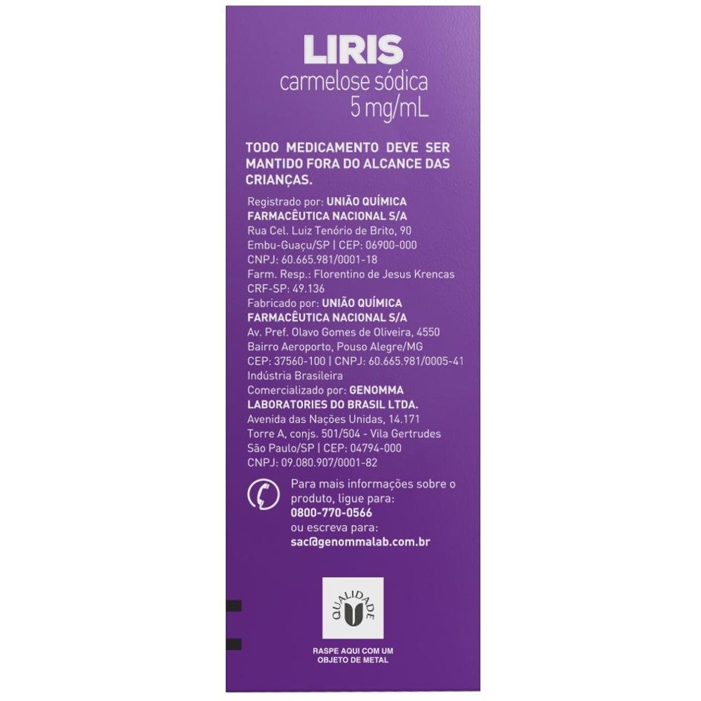 Colírio Liris 10ml - anossadrogaria