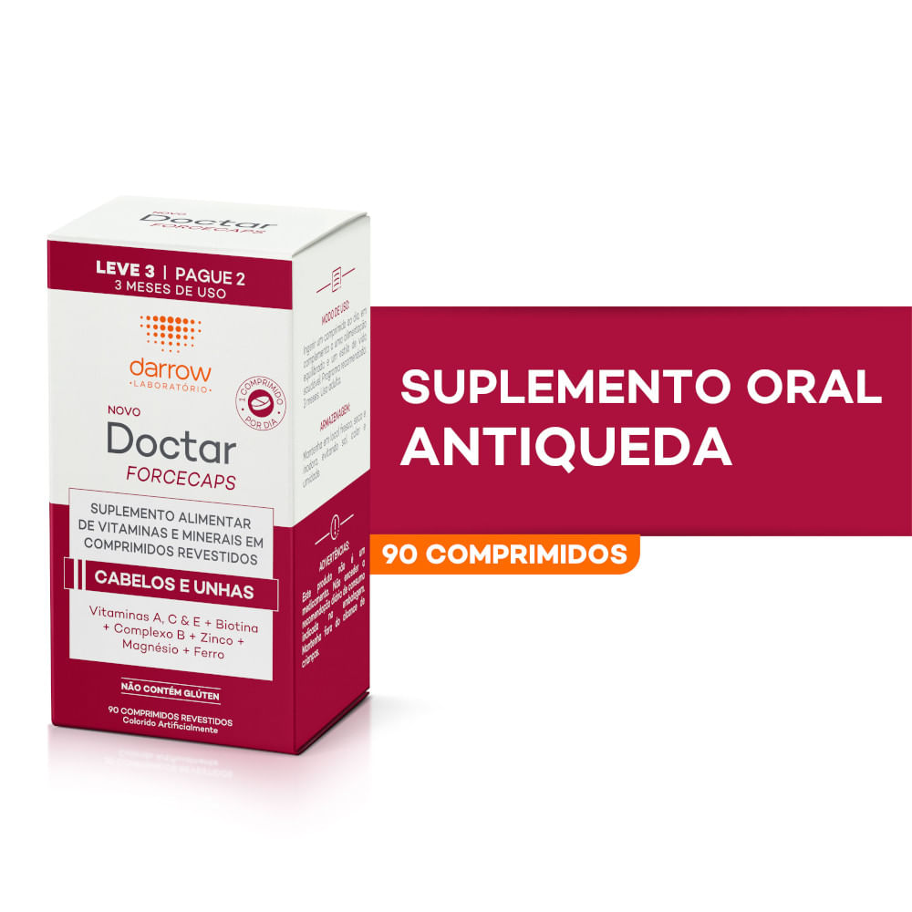 Suplemento Doctar Forcecaps Com 90 Comprimidos - anossadrogaria