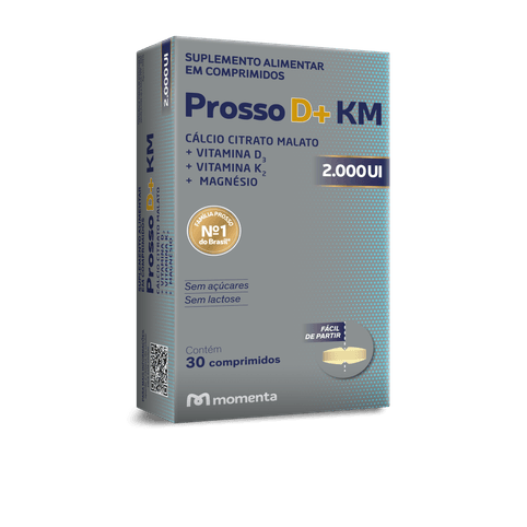Vitamina D Prosso D+ KM 2000UI 30 Comprimidos - anossadrogaria
