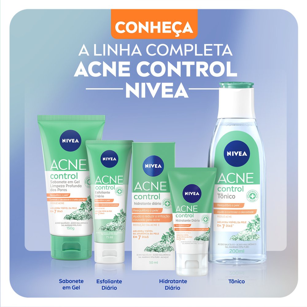 Hidratante Facial Nivea Acne Control 50g - anossadrogaria