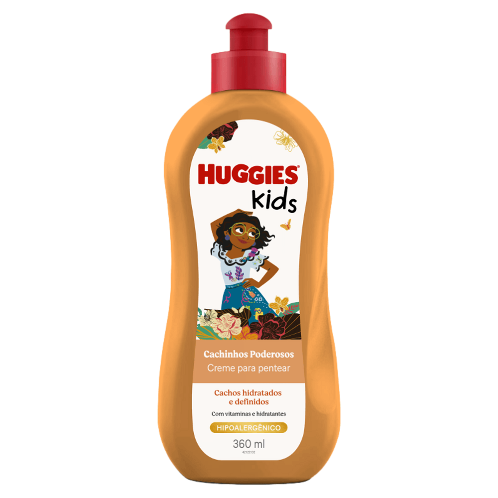 CREME PARA PENTEAR HUGGIES KIDS CACHOS ENCANTO 360 ML - anossadrogaria