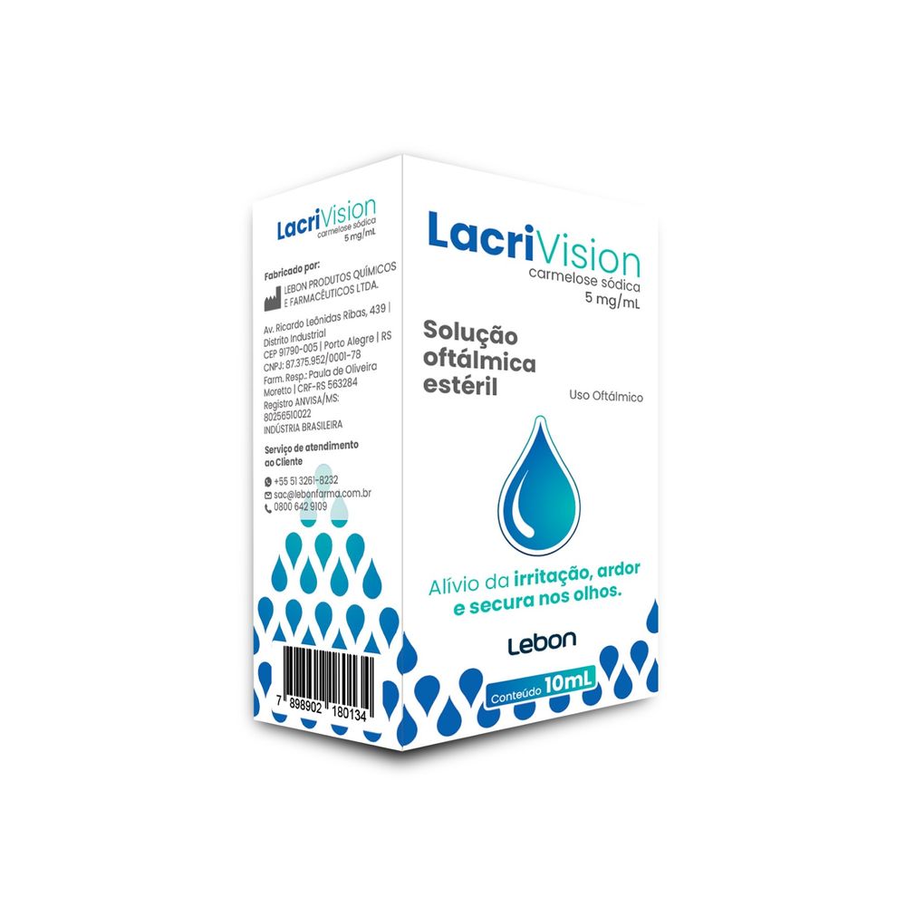 Solução Oftalmica Lacrivision com 10 ml - anossadrogaria