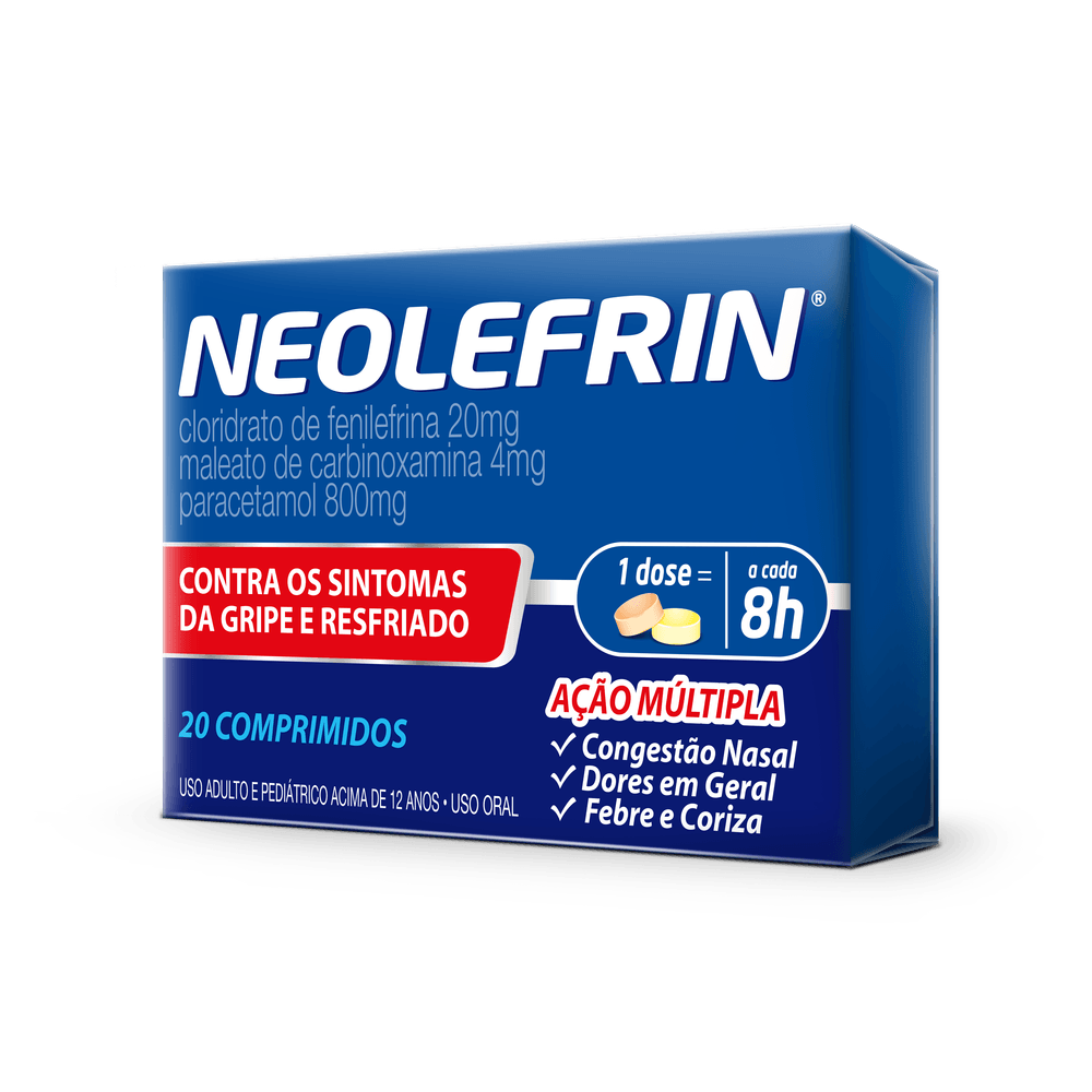 Neolefrin com 20 Comprimidos - anossadrogaria