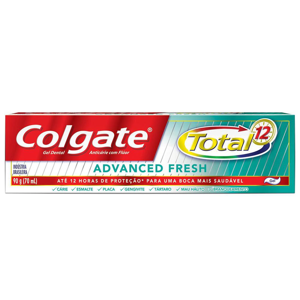 Creme Dental Colgate Total 12 Advanced Fresh 90g - anossadrogaria