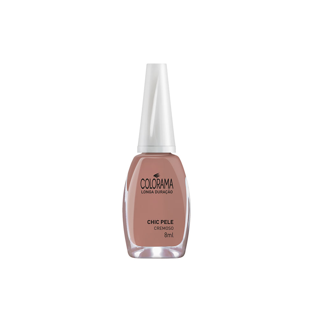 Esmalte Cremoso Colorama chic pele 8ml - anossadrogaria