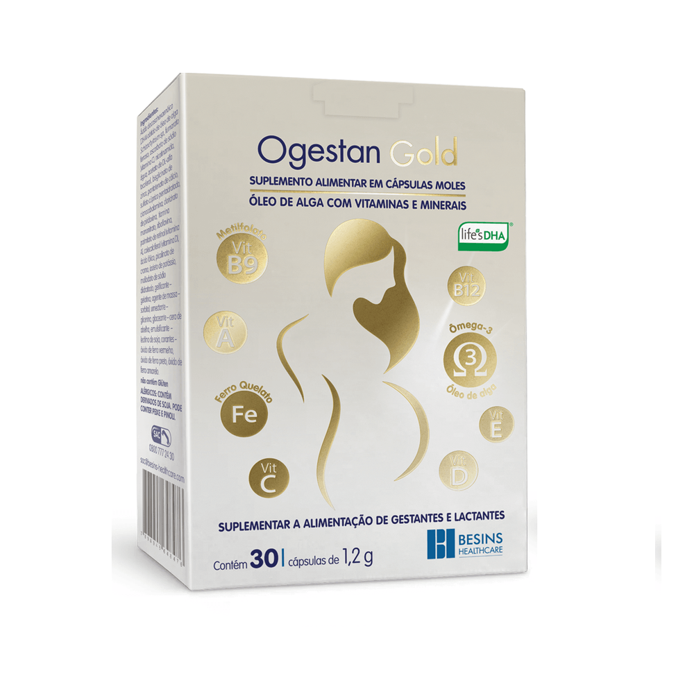 Ogestan Gold com 30 cápsulas - anossadrogaria