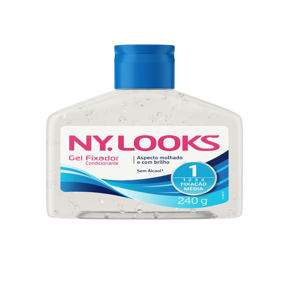 Gel Fixador Ny Looks 1 Fixação Média 240g - anossadrogaria
