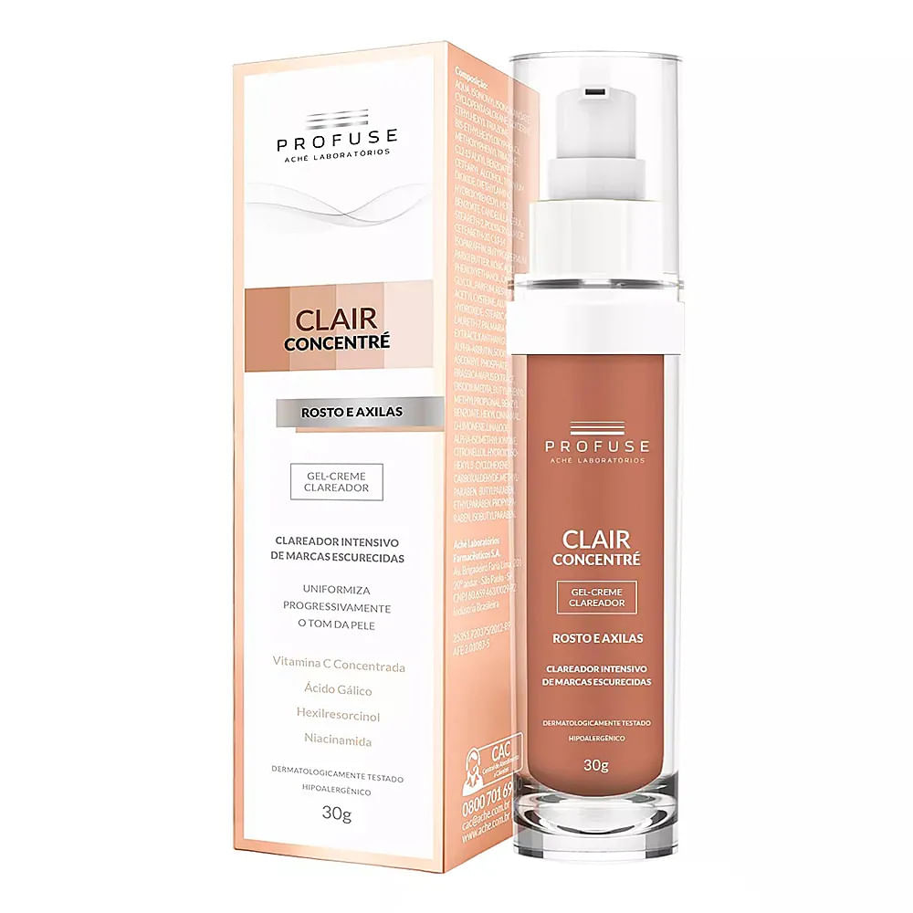 Gel Creme Clareador Profuse Clair Concentre 30g - anossadrogaria