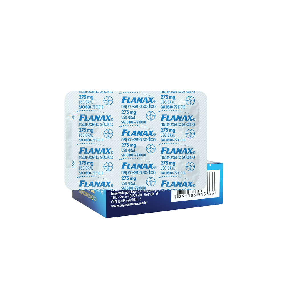 Flanax 275mg Com 8 Comprimidos Anossadrogaria