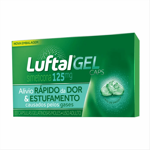 Luftal 125mg com 10 Cápsulas - anossadrogaria