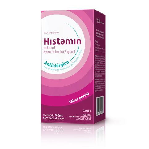 Histamin 2mg/5ml xarope 100ml - anossadrogaria
